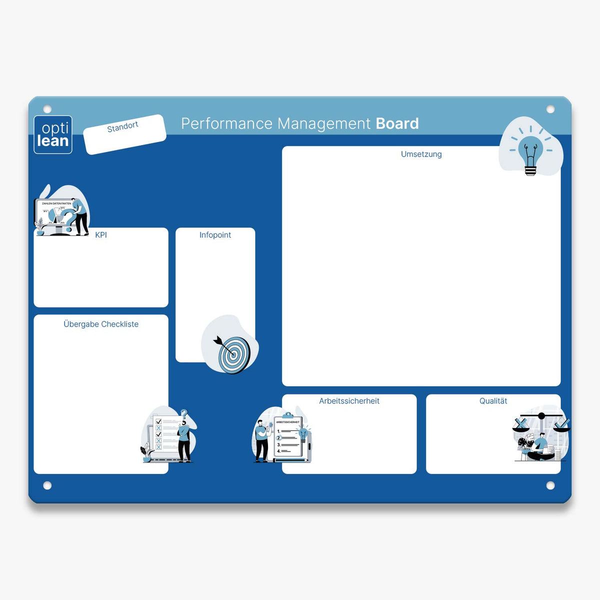 Individuell gestaltetes Performance Management Board nach CI – opti ...